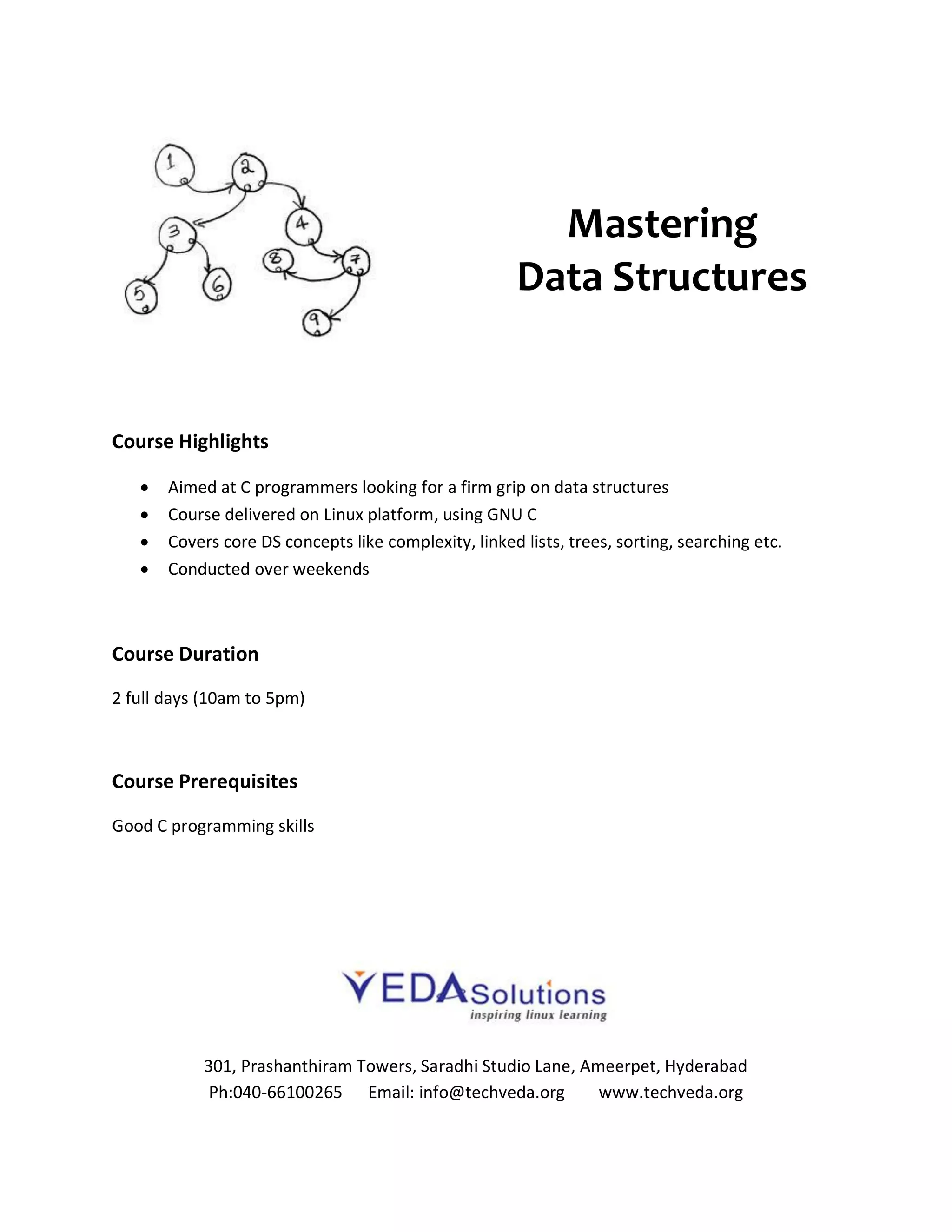 Mastering Data Structures | data structures training Hyderabad | PDF ...