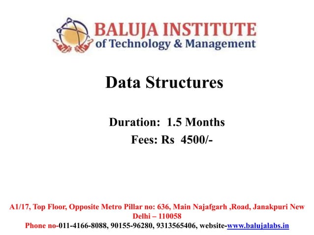Data structures | PPT