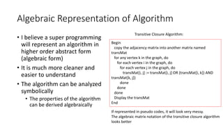 Implement Data Structures with Python Fast using Sparse Matrix | PPT