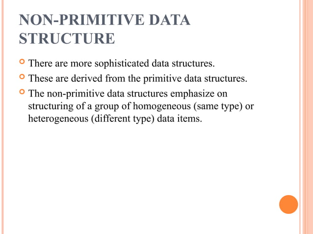 DATA STRUCTURES A BRIEF OVERVIEW OF DATA | PPT