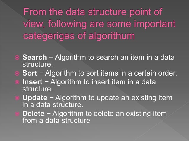 Data Structures Algorithms Basics Ppt
