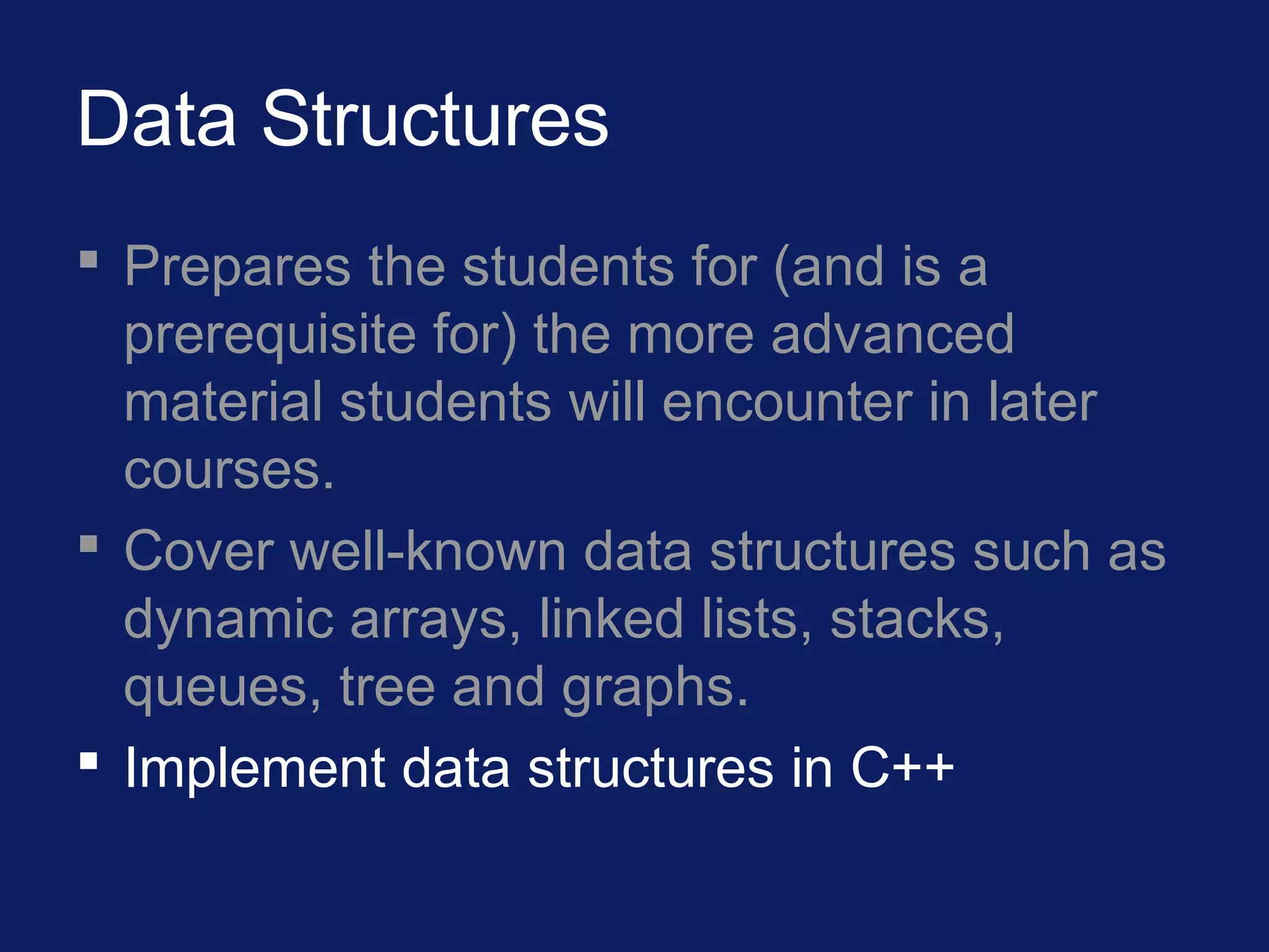 Data structures cs301 power point slides lecture 01 | PPT