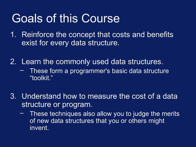 Data structures cs301 power point slides lecture 01 | PPT Data structures cs301 power point slides lecture 01 | PPT