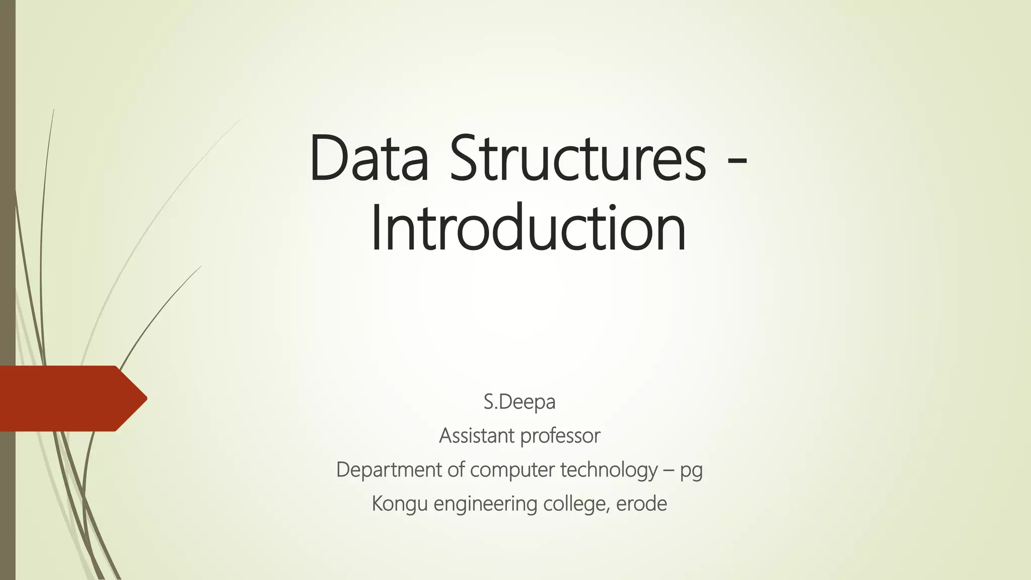 Data structures - Introduction | PPTX
