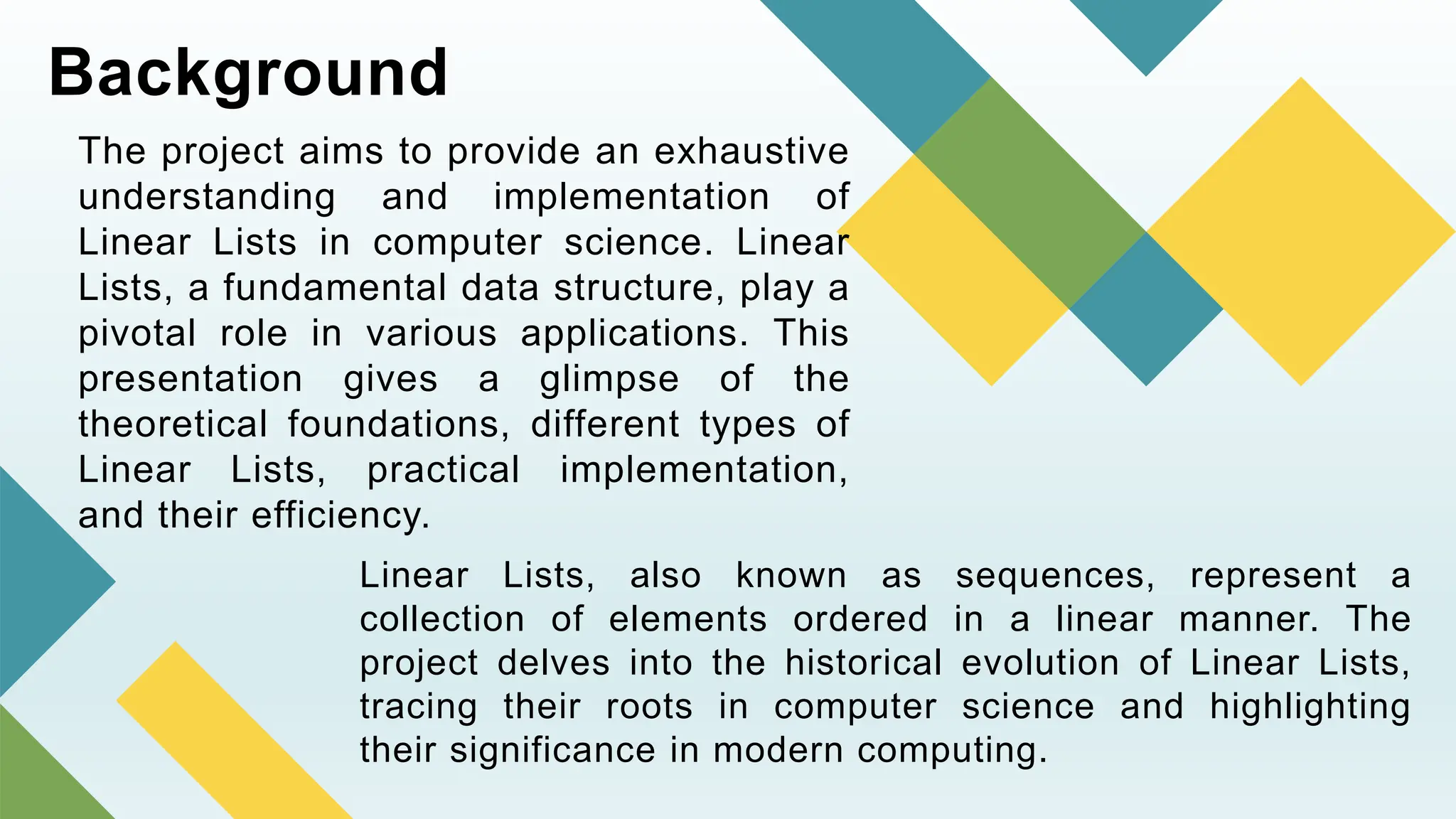 Data Structures - Linear Lists_PPT for Class 12 | PPT