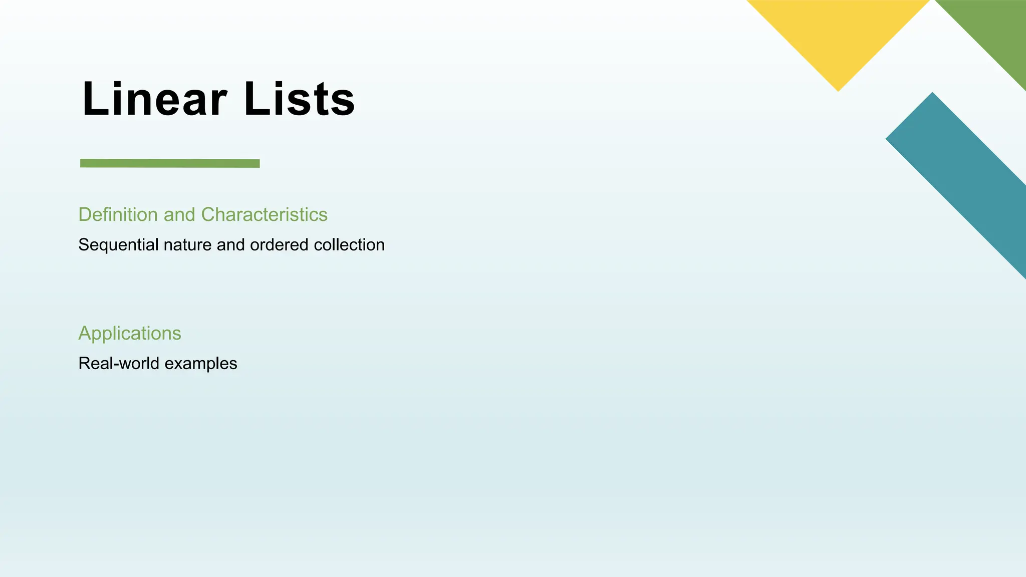 Data Structures - Linear Lists_PPT for Class 12 | PPT
