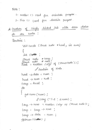 Data Structures - Linked List implementation insertion and deletion.pdf