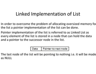 Data structures list | PPT