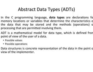 Data structures list | PPT