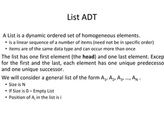 Data structures list | PPT