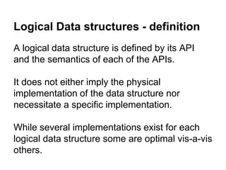 Data structures logical and physical | PPTX