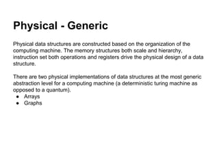 Data structures logical and physical | PPTX