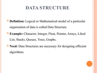 Data Structures Types, Arrays, stacks - MLN.ppt