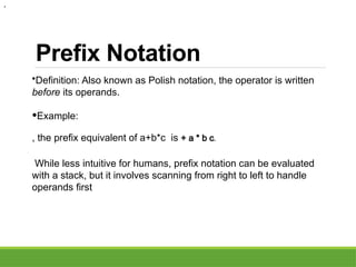 Data structures- stack infix prefix postfix expressions.pptx