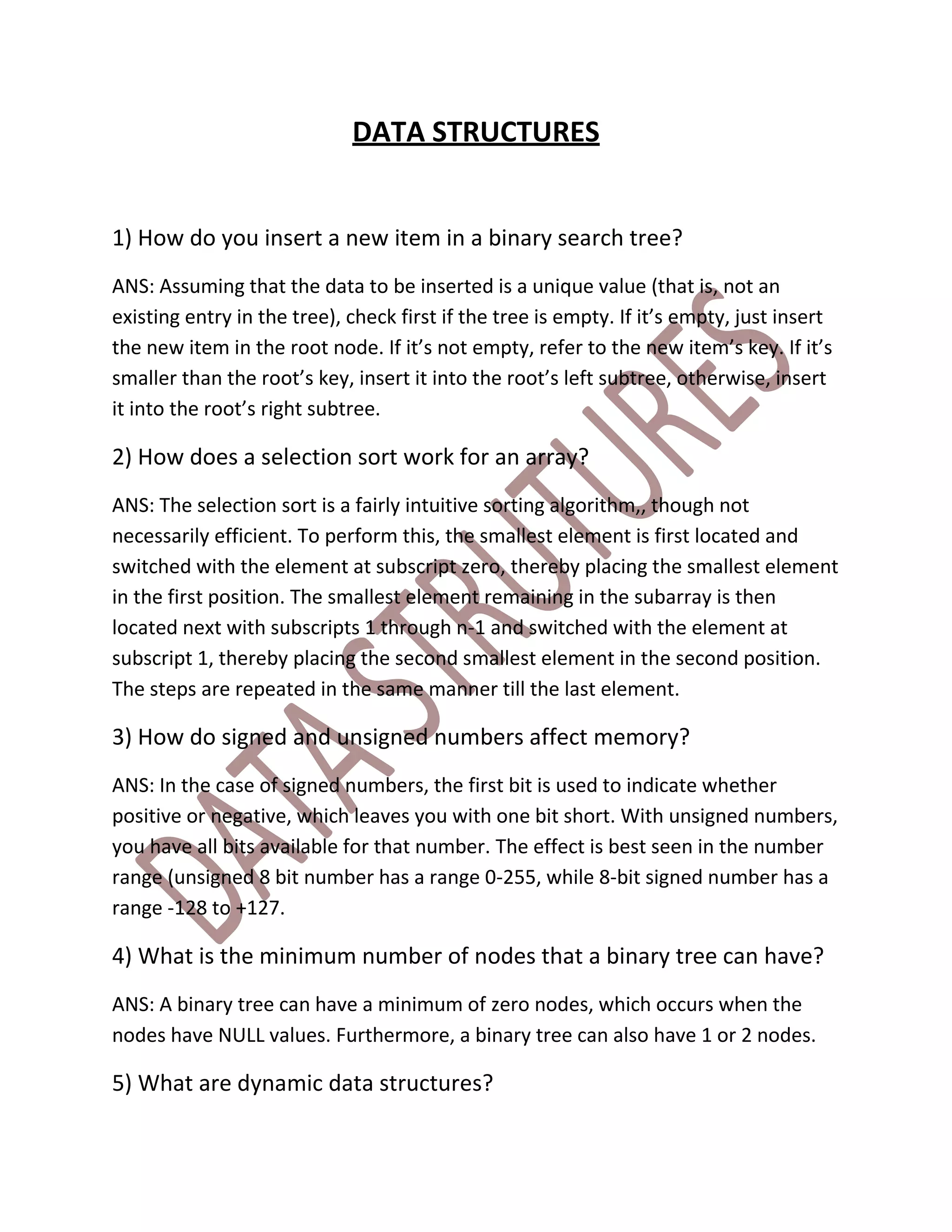 Data structures 1 | PDF