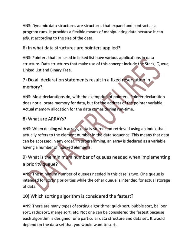 Data structures 1 | PDF