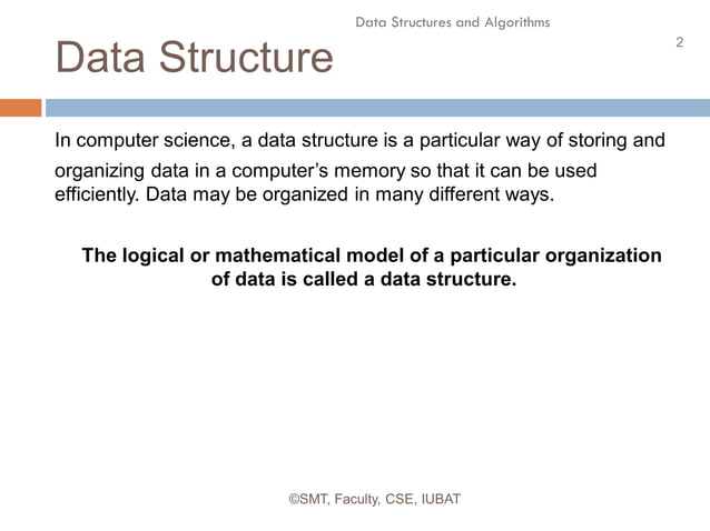 Data Structure Basics | PPT
