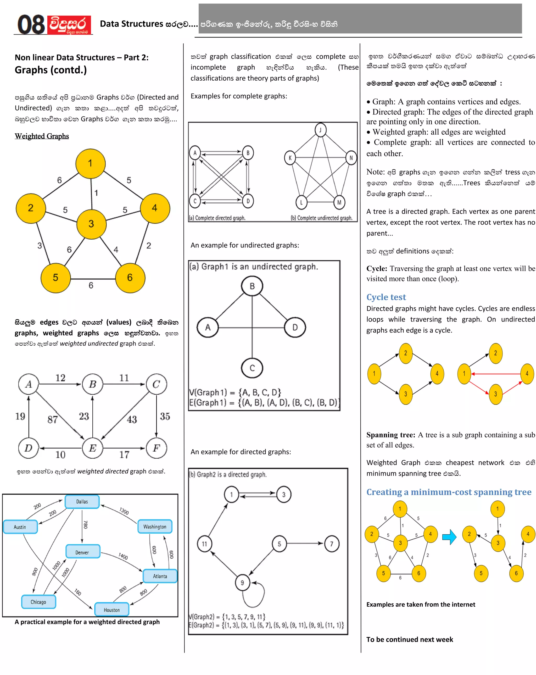 Data Structures And Algorithms In Sinhala Pdf