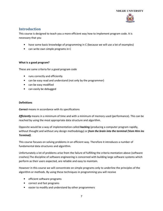 Data Structures And Algorithm Pdf