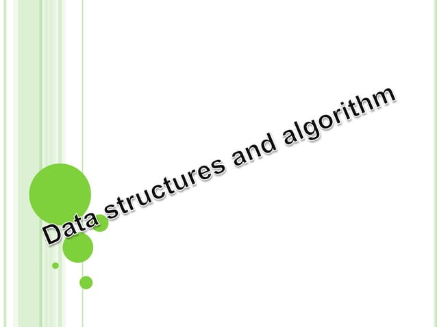 Data structures and algorithm | PPT