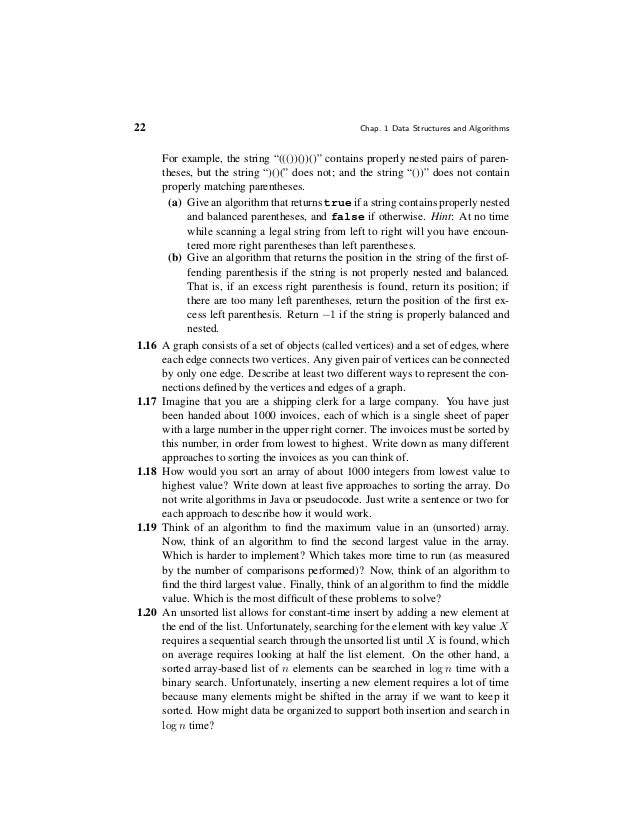 data structures and algorithm analysis in java