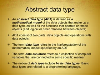 Data structures and algorithms | PPT