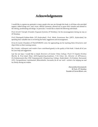 Data Structures and Algorithms For GATE: Solutions to all previous GATE ...