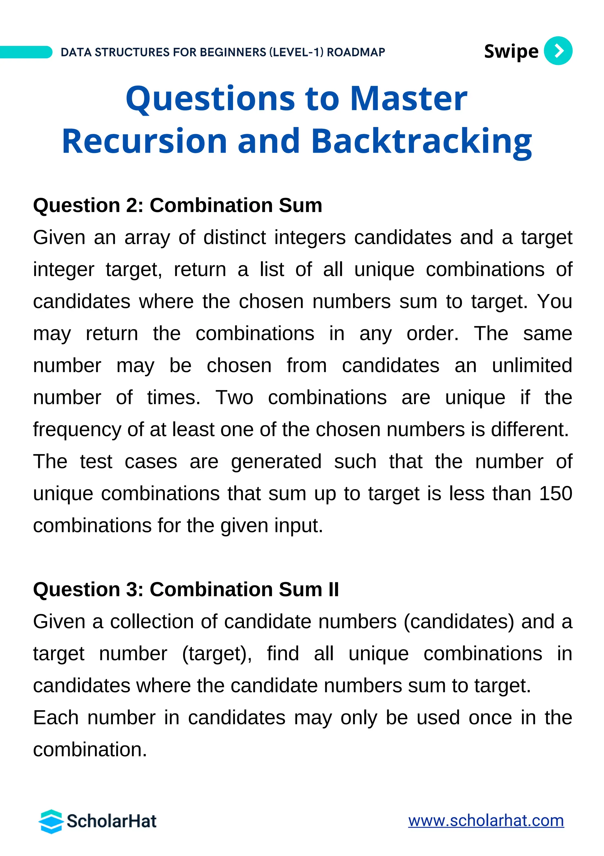 Data Structures And Algorithms Roadmap for Beginners By ScholarHat PDF ...