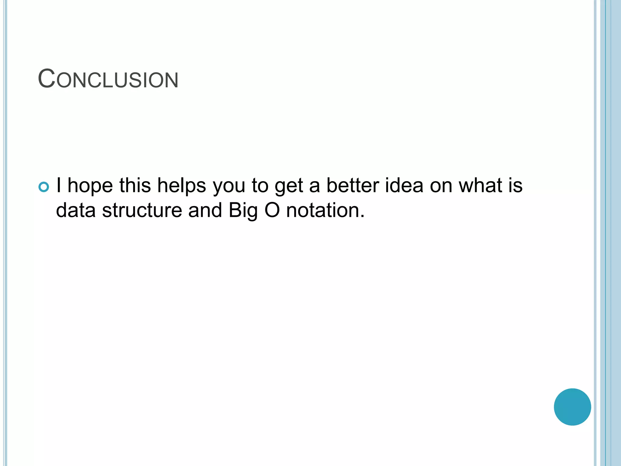 Data Structures And Big O Notation Pptx Programming Languages Computing