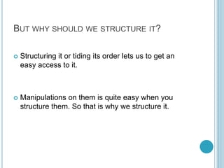 Data structures and Big O notation | PPTX