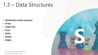 Data structures chapter 1 | PDF