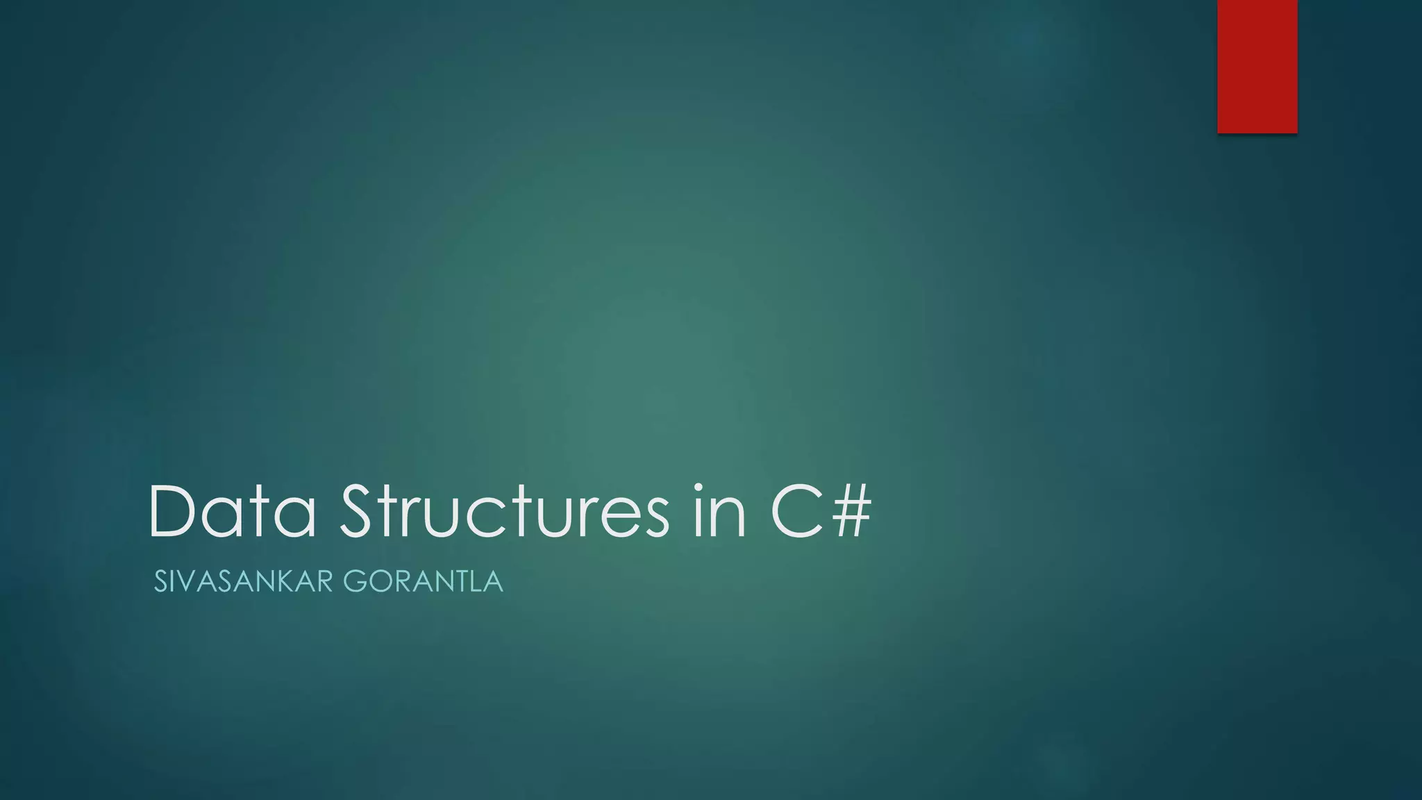Data Structures In C Ppt 