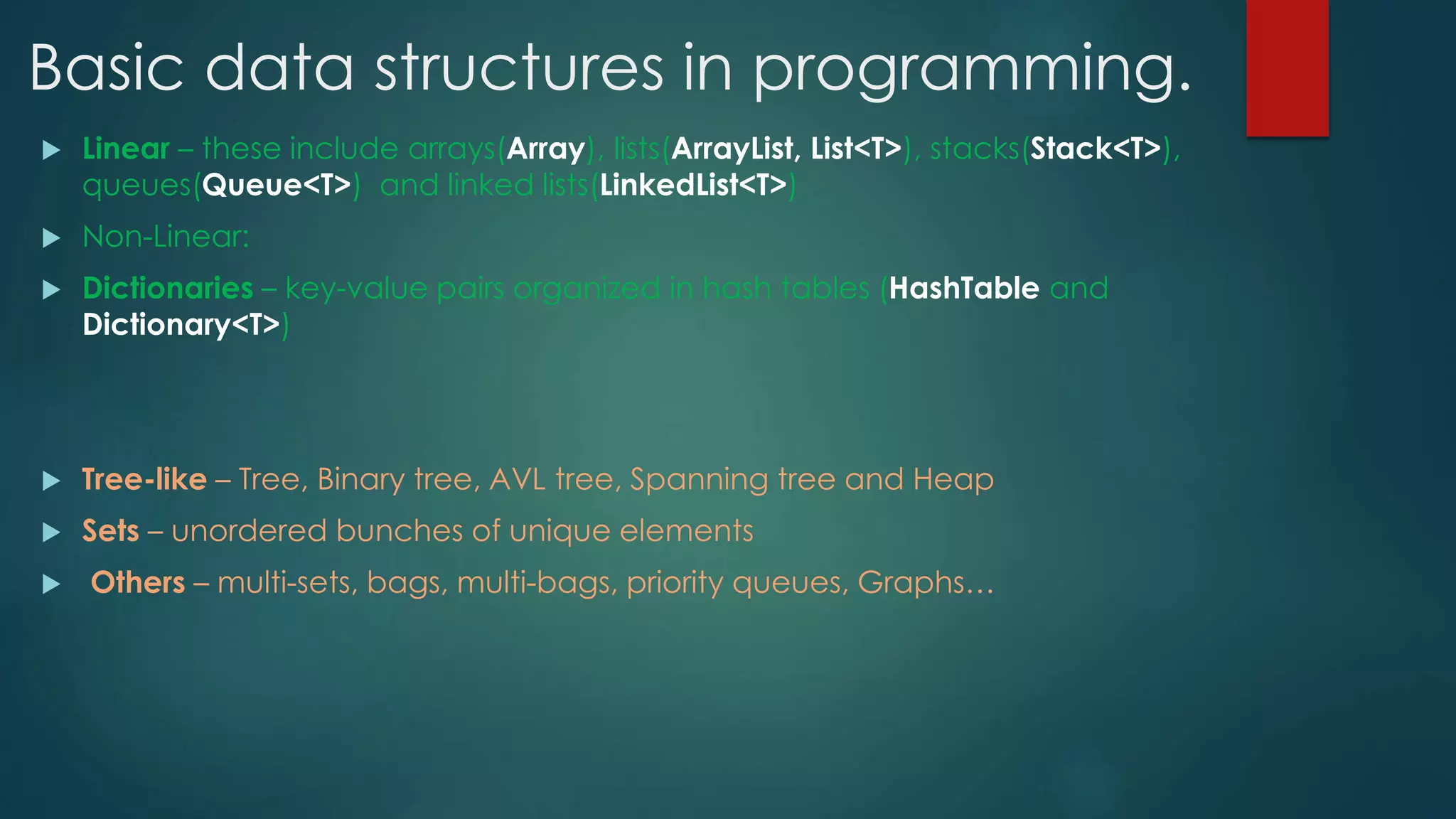 Data structures in c# | PPTX