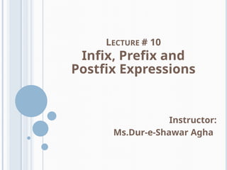 Data structures (Infix, Prefix and Postfix notations).pptx