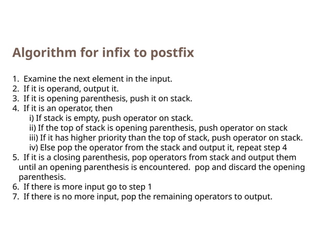 Data structures (Infix, Prefix and Postfix notations).pptx