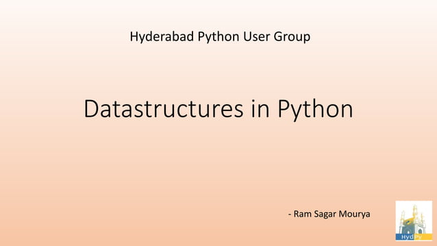 Datastructures In Python Pptx Programming Languages Computing