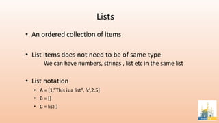 Datastructures In Python | Ppt