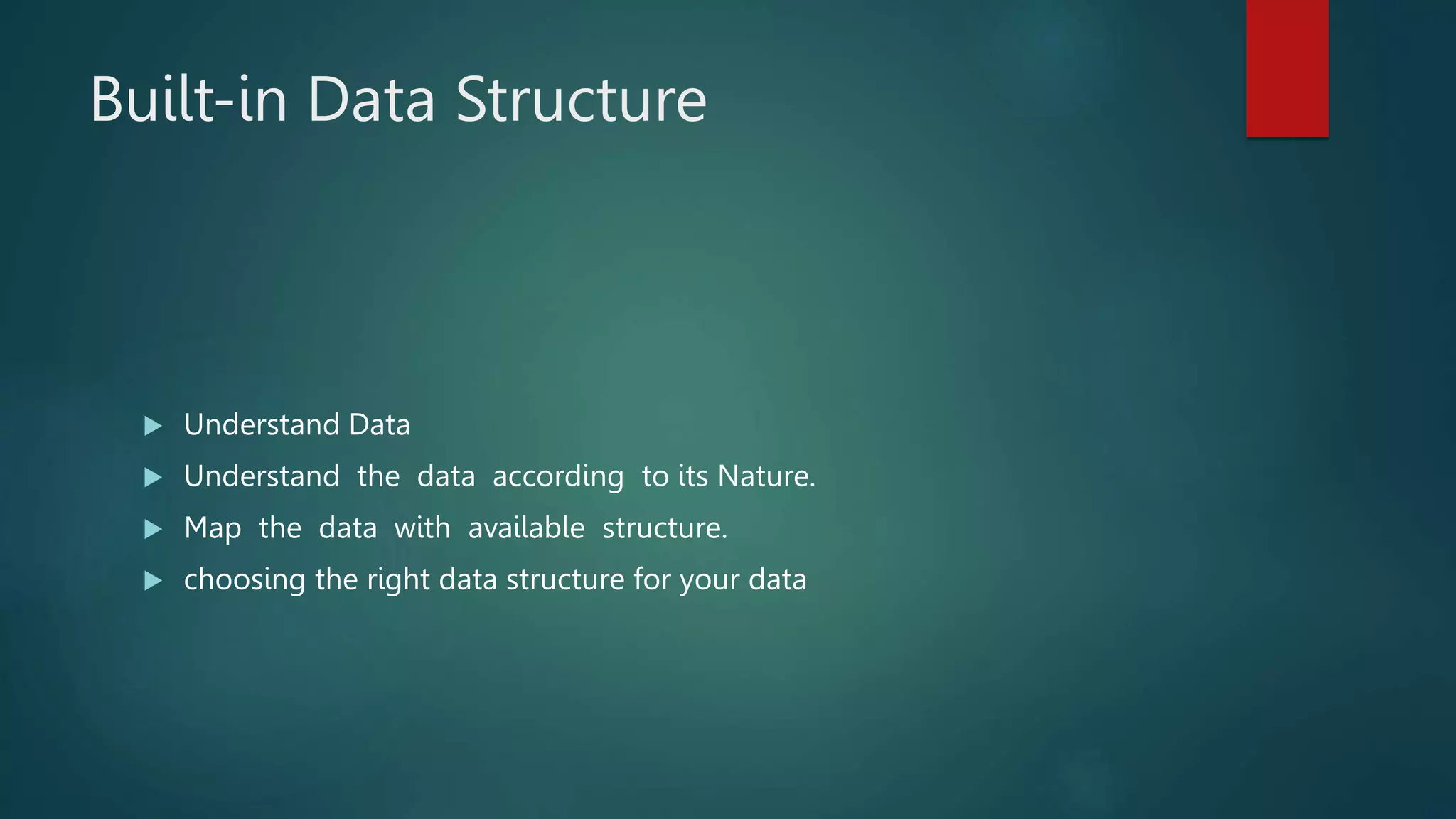 Data Structures In Pythonpptx Programming Languages Computing