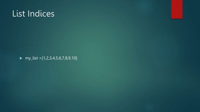 Data Structures in Python.pptx | Programming Languages | Computing