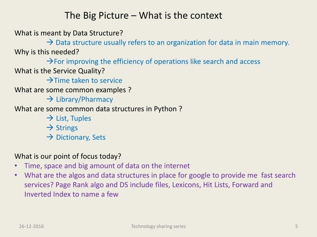 Data structures in python | PPT