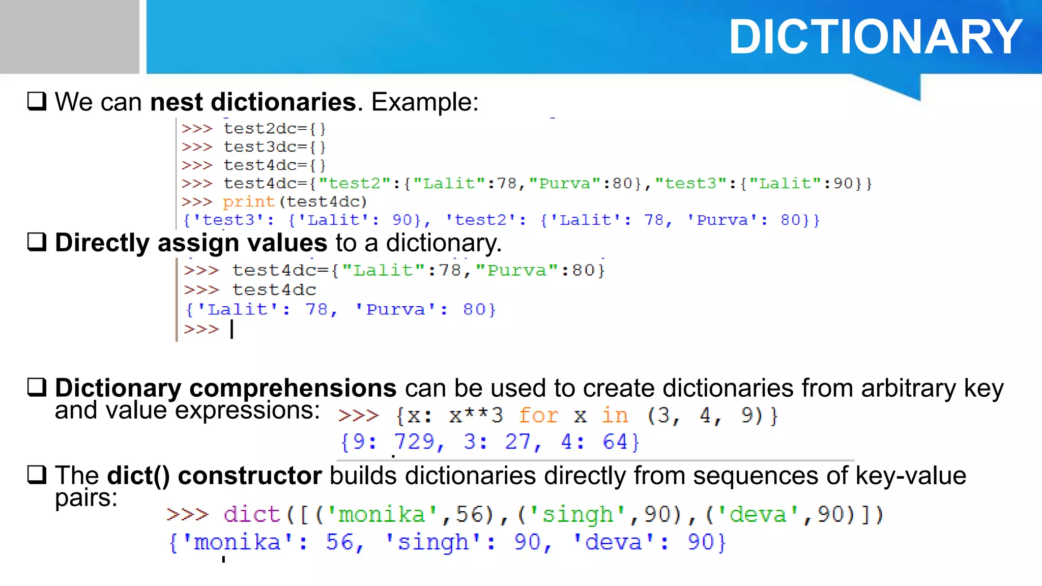 Data Structures in Python | PPTX