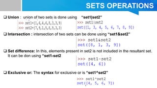 Data Structures in Python | PPTX