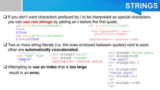 Data Structures in Python | PPTX