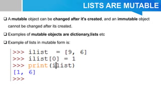 Data Structures in Python | PPT