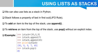 Data Structures in Python | PPT