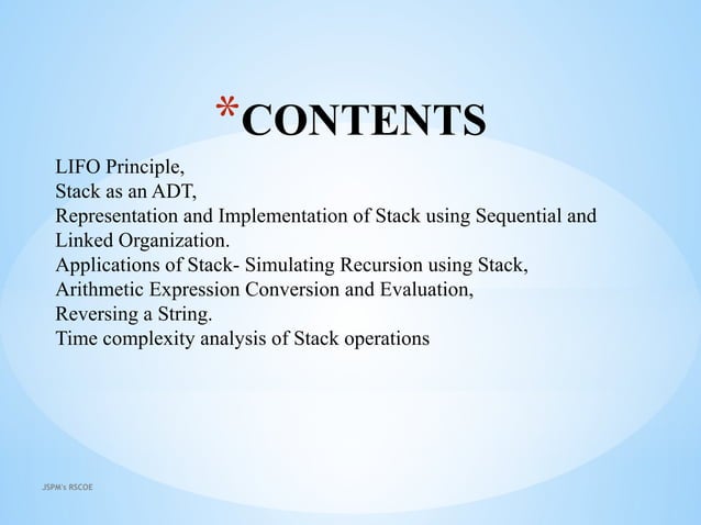 Data Structureslinear Data Structure Stackpptx