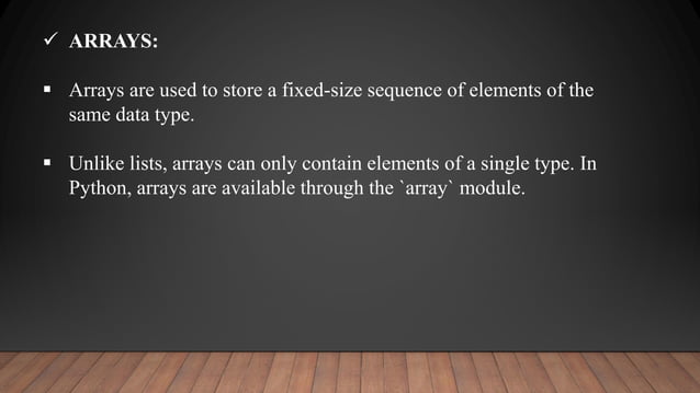Data structures in python | PDF | Programming Languages | Computing