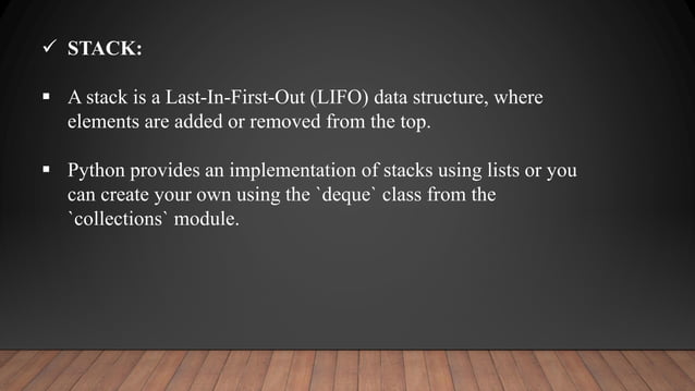 Data structures in python | PDF | Programming Languages | Computing