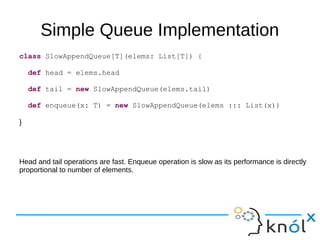 Data structures in scala | ODP