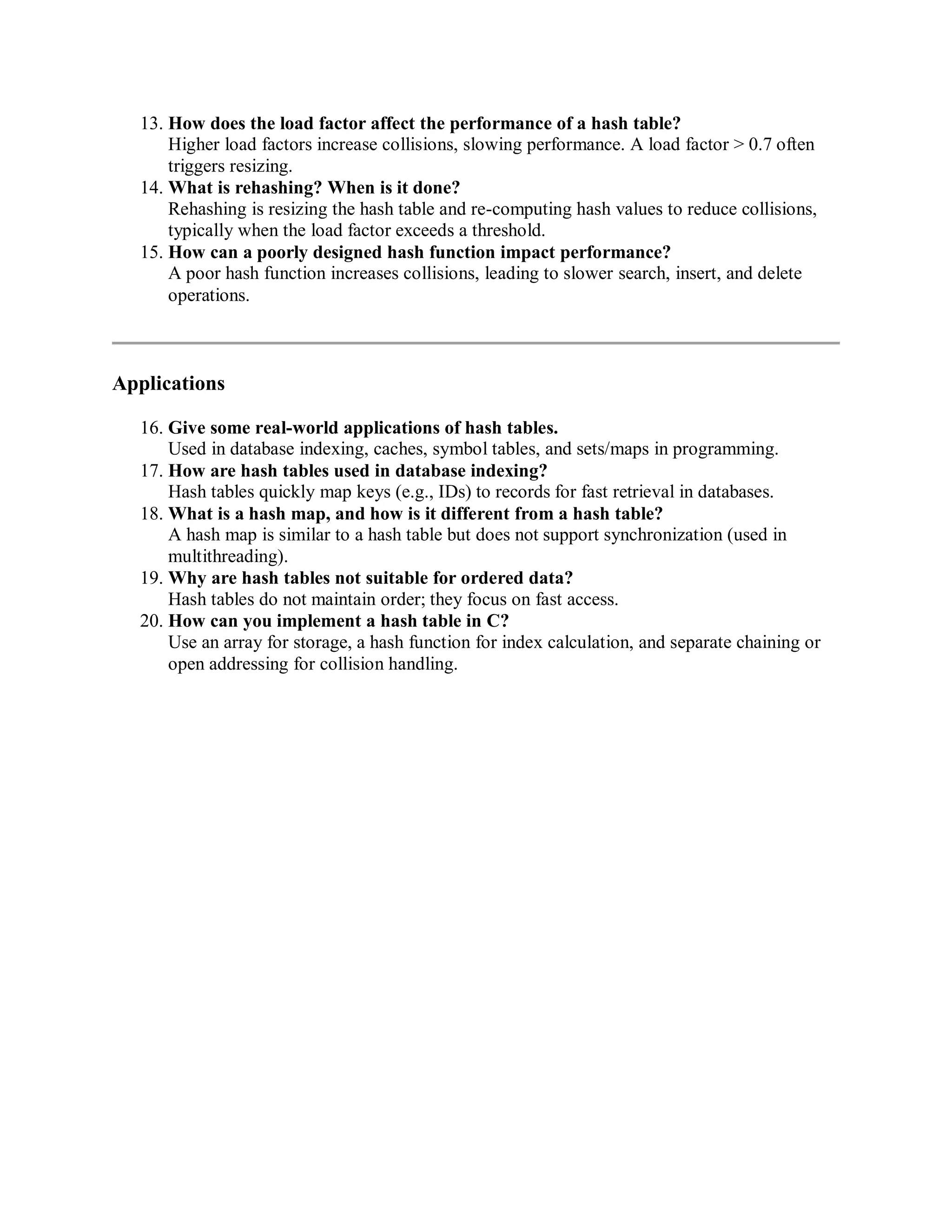 Data Structure viva questions for lab exam | PDF